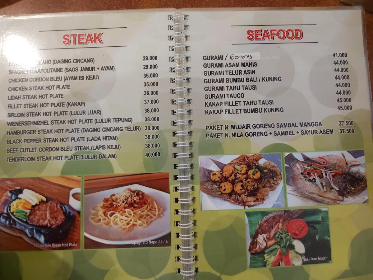 Menu at Rumah Makan Indah Sari restaurant, Semarang, Jl. MT. Haryono No ...