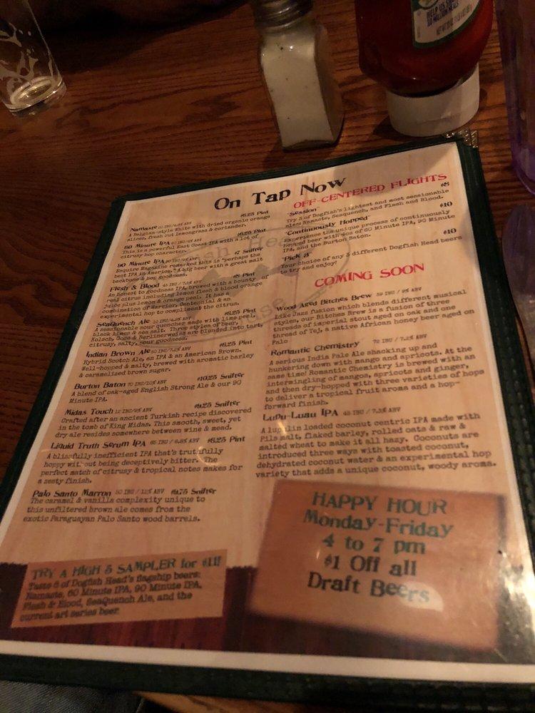 Menu at Dogfish Head Alehouse pub & bar, Chantilly