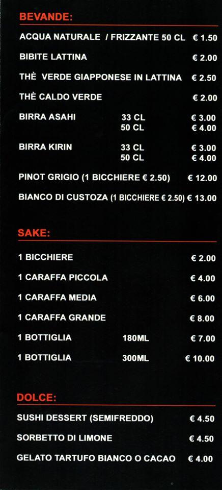 Menu at Hello Sushi - Sushi Bar, Sondrio