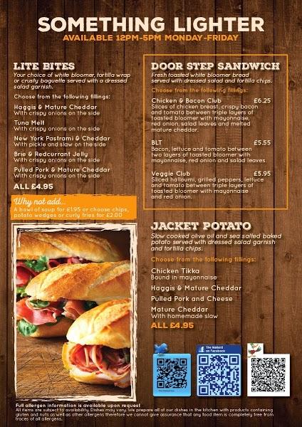 Menu at The Mallard pub & bar, Dingwall