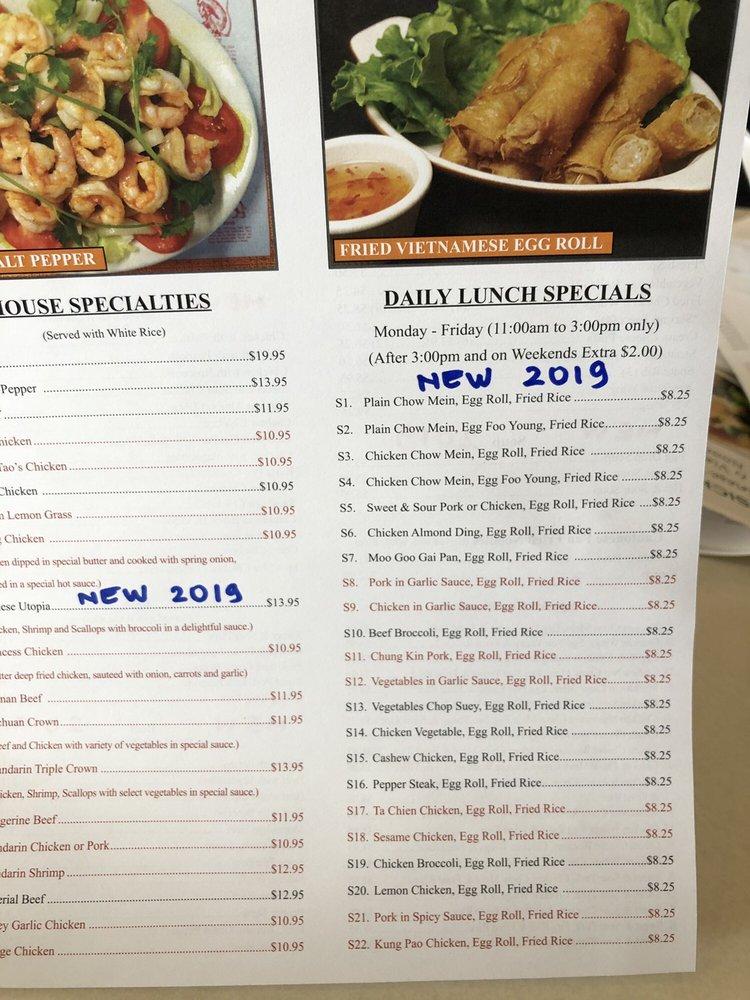 Menu at Sichuan Restaurant, Saint Louis Park