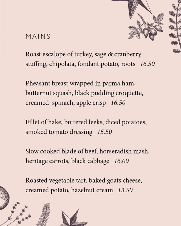Menu at The Five Dials Inn pub & bar, Ilminster