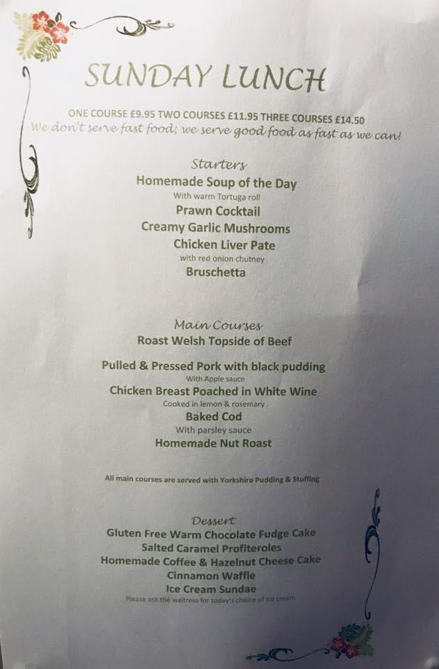 Menu at The Castle Inn Caldicot pub & bar, Caldicot