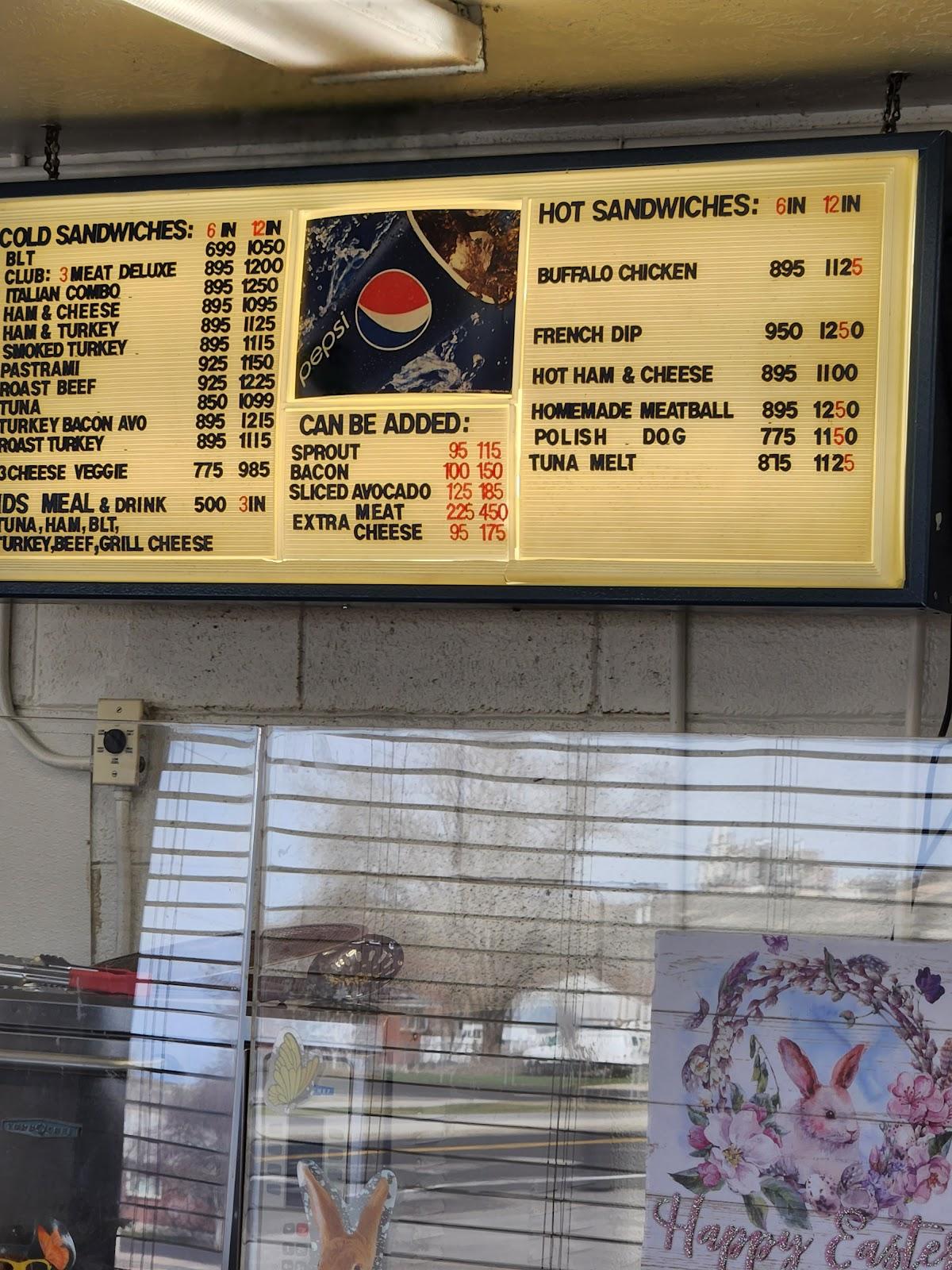 Menu at Classic Subs, Magna