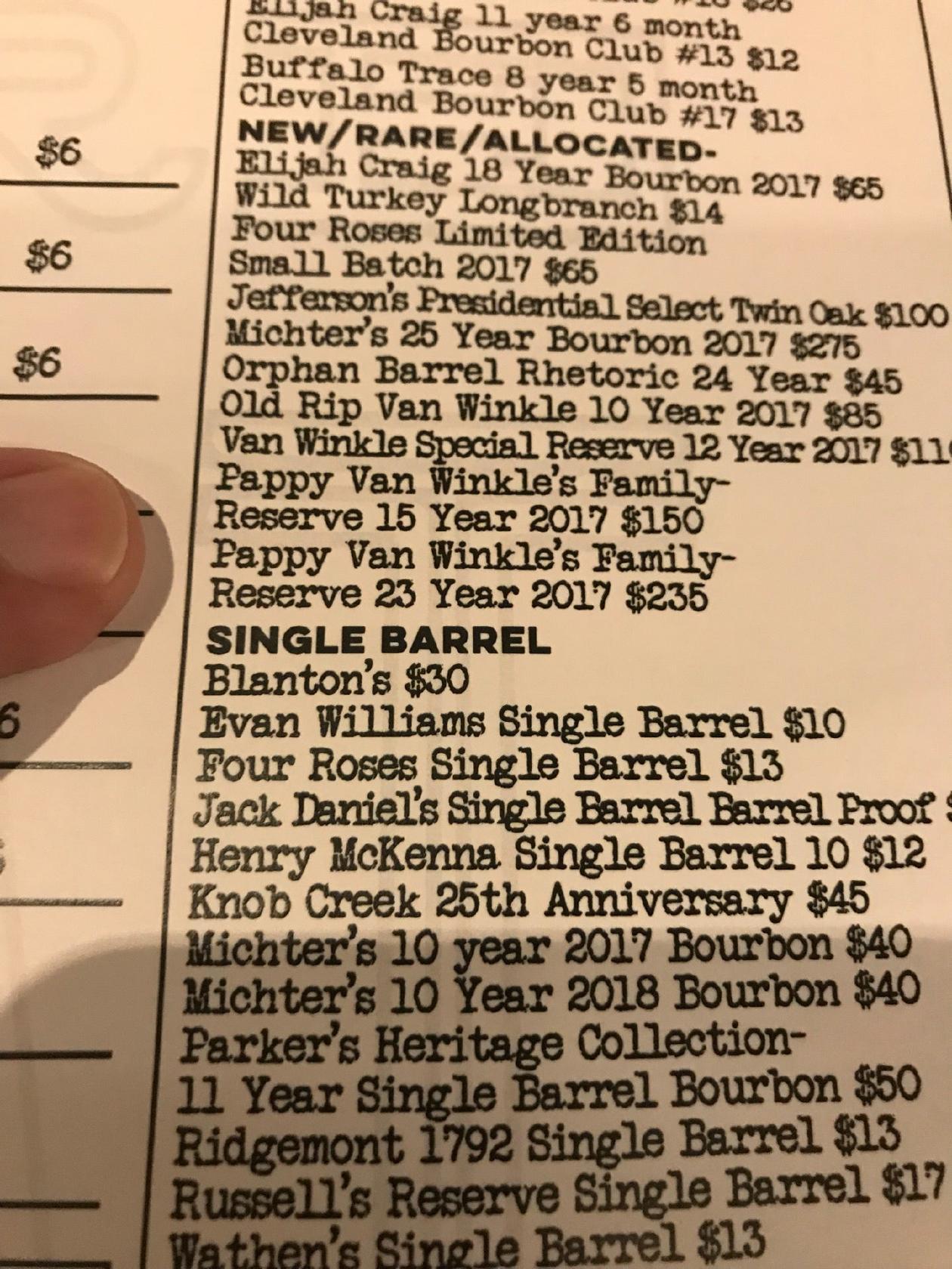 Menu at Mabel's BBQ, Cleveland