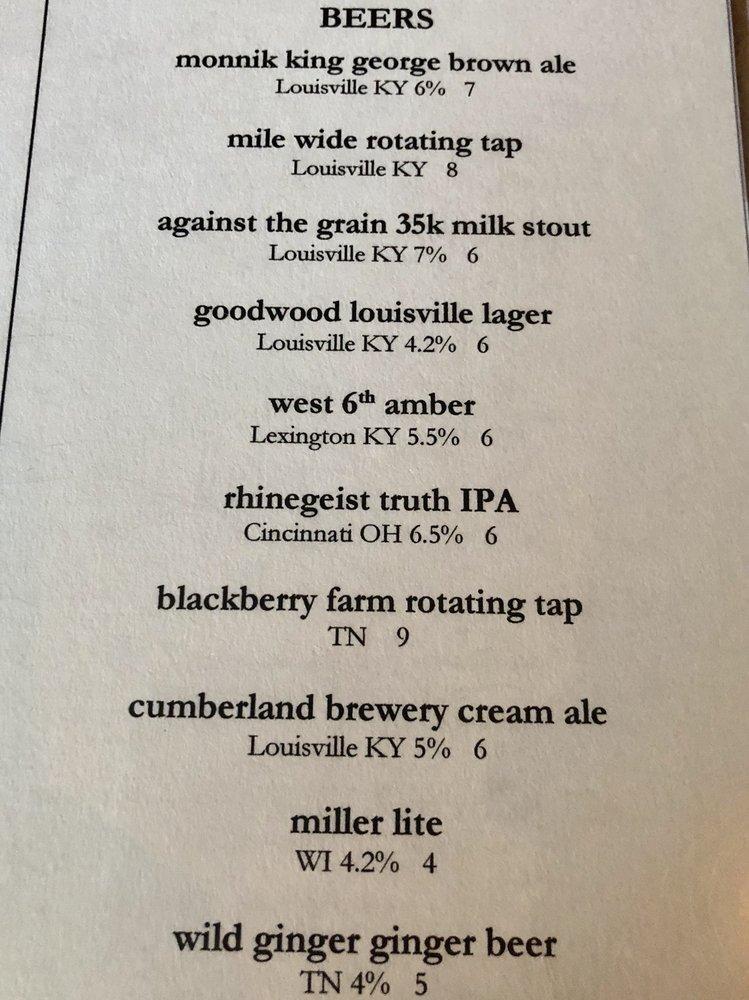 Menu at The Fat Lamb Modern Kitchen & Bar, Louisville