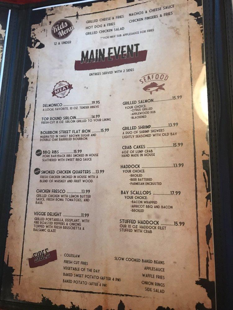 Menu at Hangar 9 Restaurant & Lounge, Lock Haven