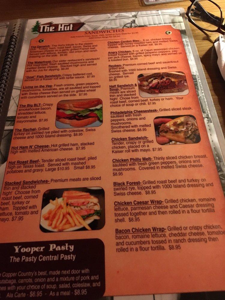 Menu at The Hut Restaurant, Calumet Township, Wolverine St #41