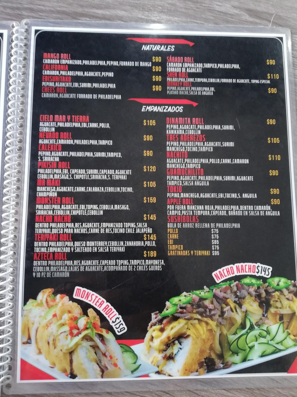 Menu at Komaki Sushi restaurant, Mexicali, Av. Murcia 1499