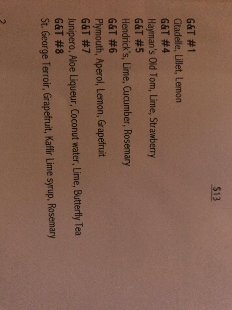 Menu at Coolinary and the Parched Pig pub & bar, Palm Beach Gardens