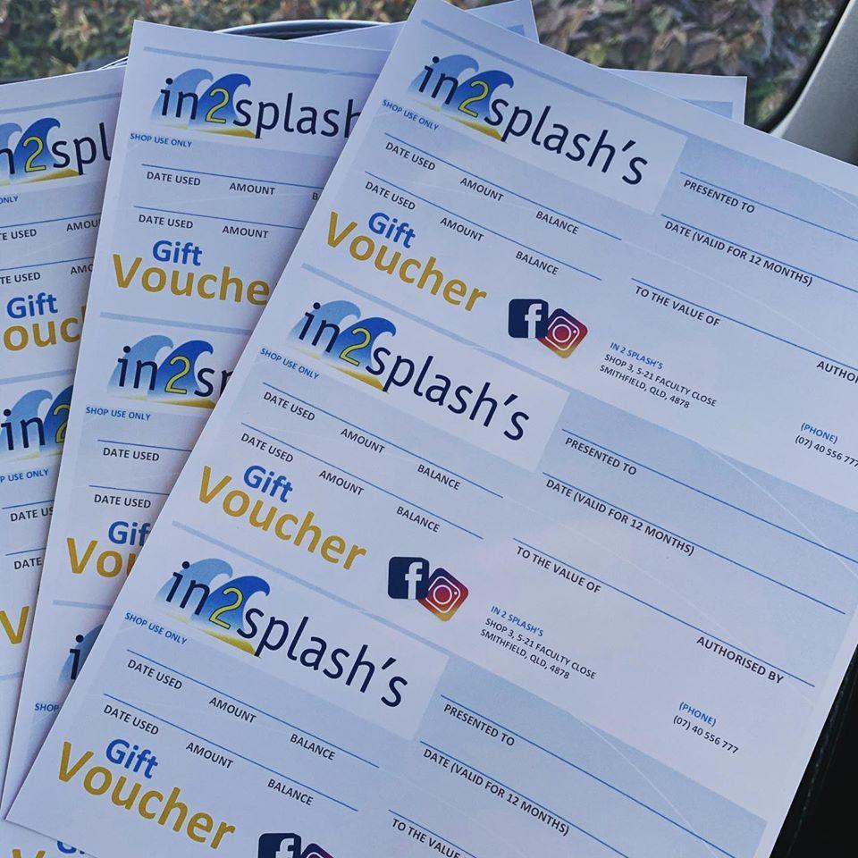 Menu at In2Splashs restaurant, Smithfield