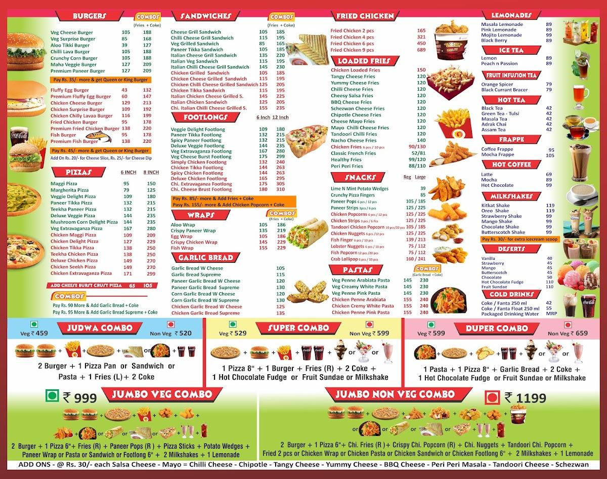 Menu at Y's Food Fusion, Navi Mumbai, Shop No. 16