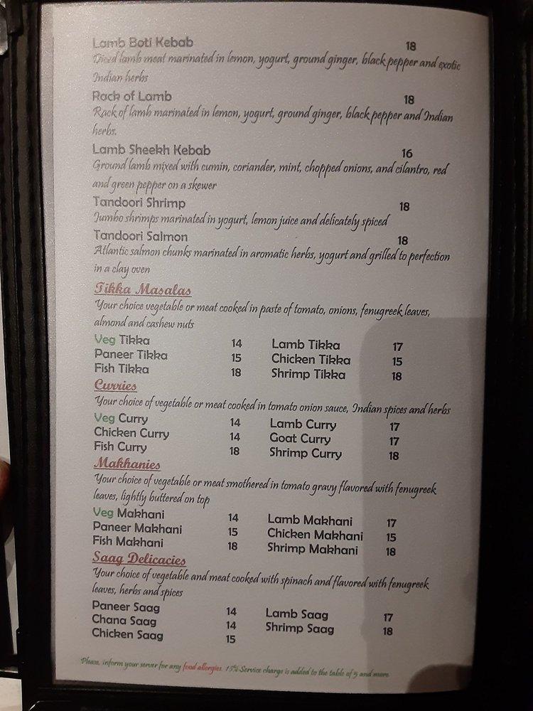 Menu at Aago Indian/ Nepalese Restaurant & Bar, Newport News, Warwick ...