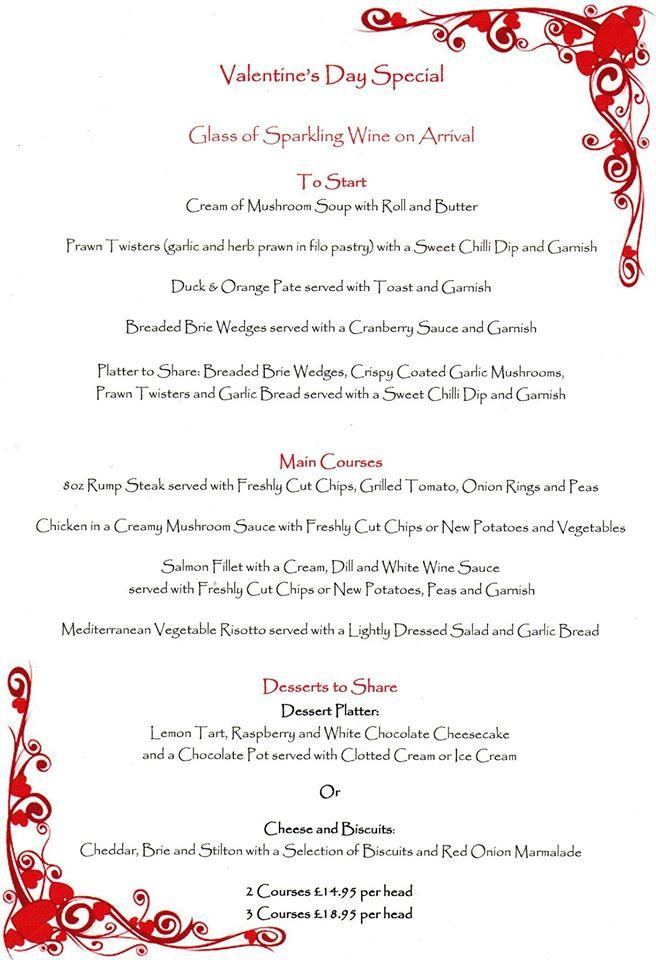 Menu at The Wheelhouse Restaurant, Minehead