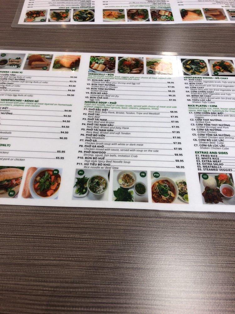 Menu at Kim's Pho & Grill Louetta restaurant, Houston