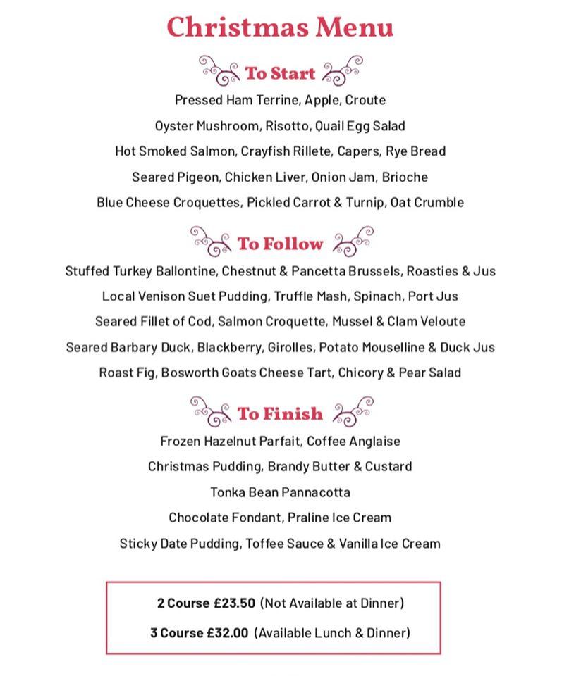 Menu at The Queens Head pub & bar, Marlow, The Queens Head