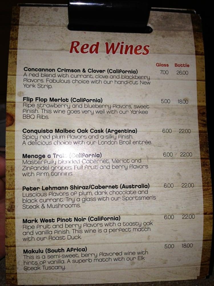 Menu at Adventures Restaurant & Pub, Virginia