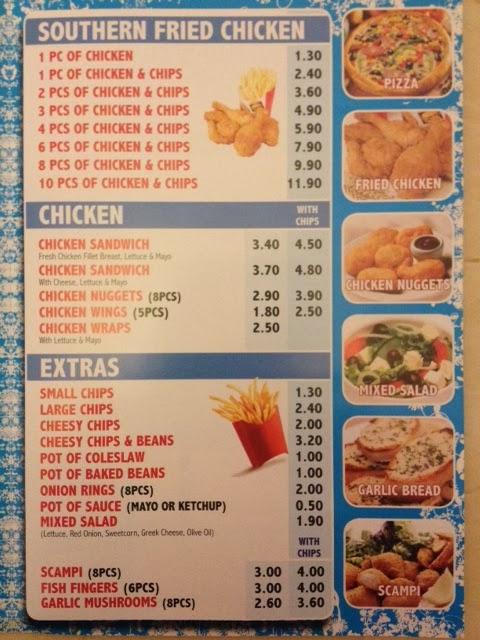 Menu at Chicken Land & Pizza fast food, Bridport, 14B West St