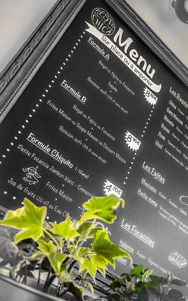 Menu au Resto La Chica fast food, Saint-Nazaire, 18 Rue du Commandant ...