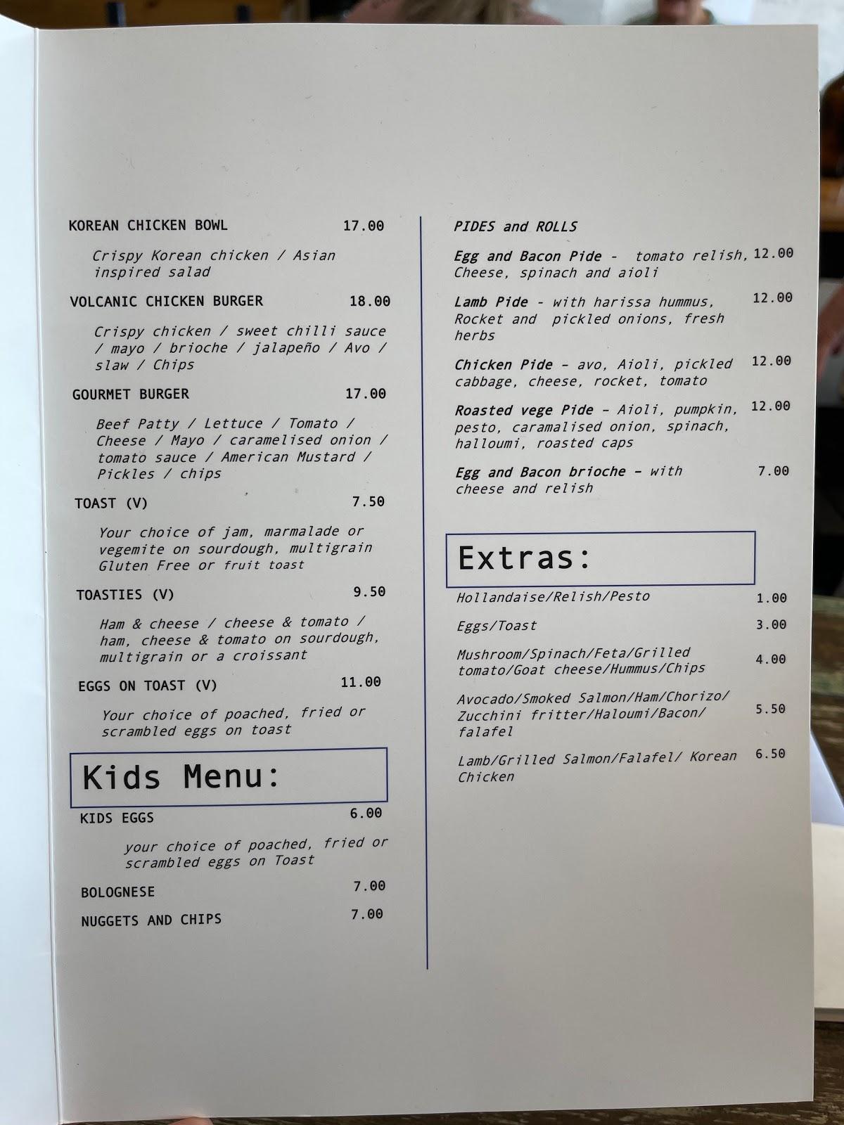 Menu at DAGACH KOREAN BBQ SANDRINGHAM, Sandringham