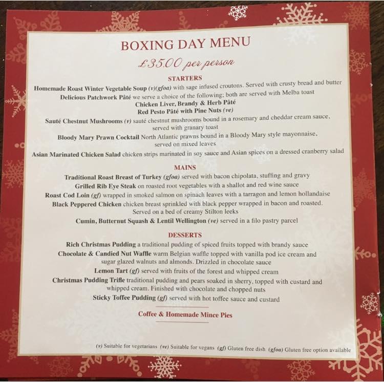 Menu at The Alvanley Arms pub & bar, Tarporley, Cotebrook