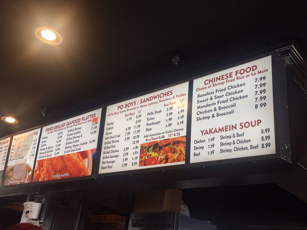 Menu at Bullard Seafood and Grill restaurant, New Orleans