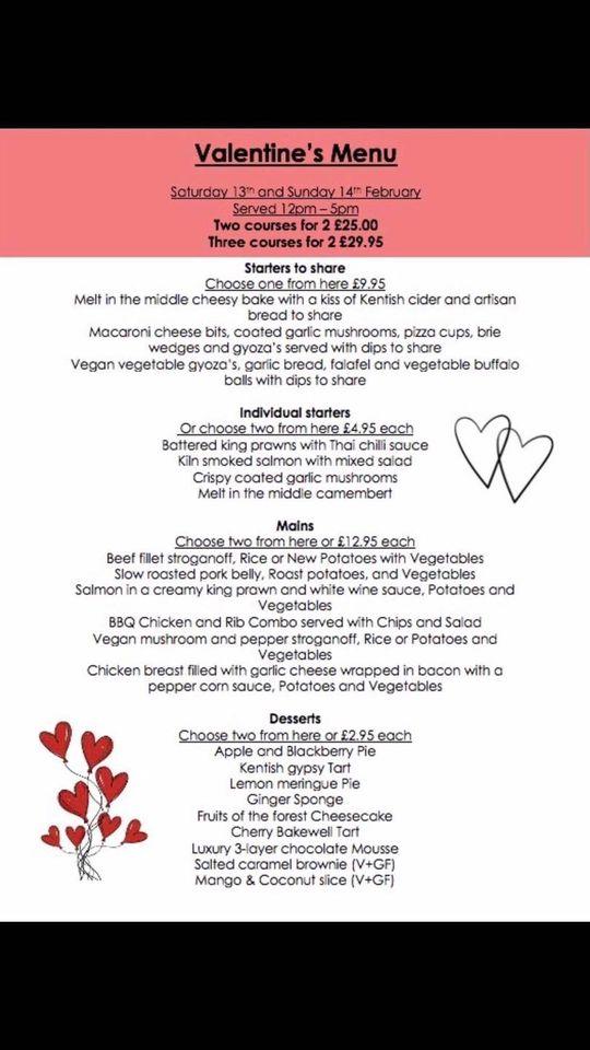 Menu at Walnut Tree pub & bar, Ashford