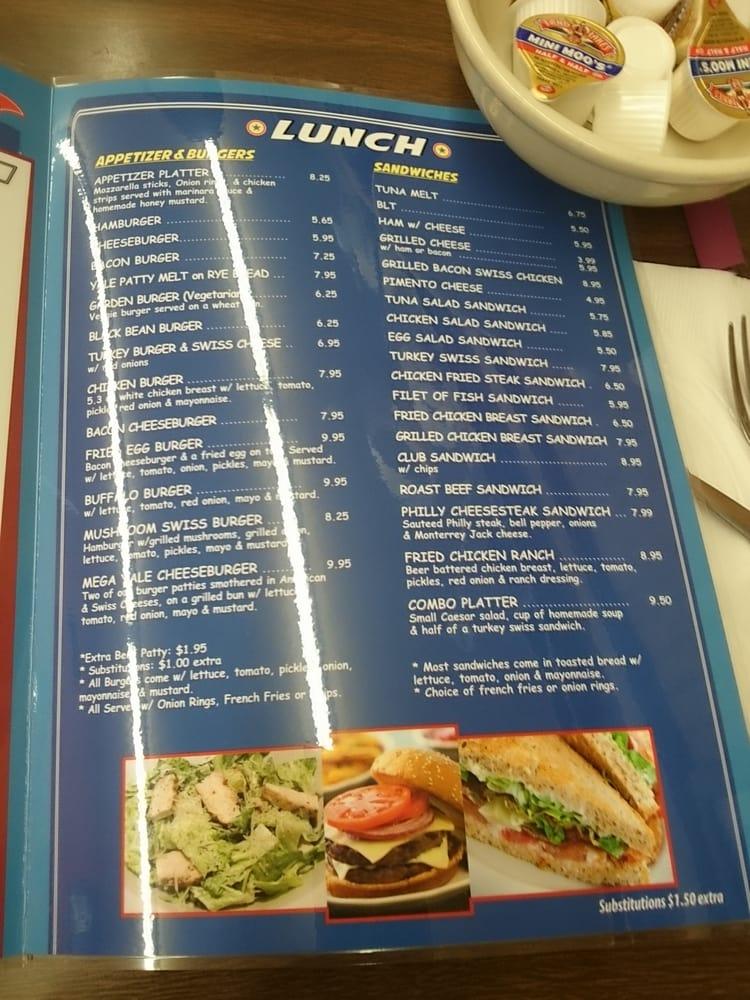 Menu at Yale Street Grill restaurant, Houston