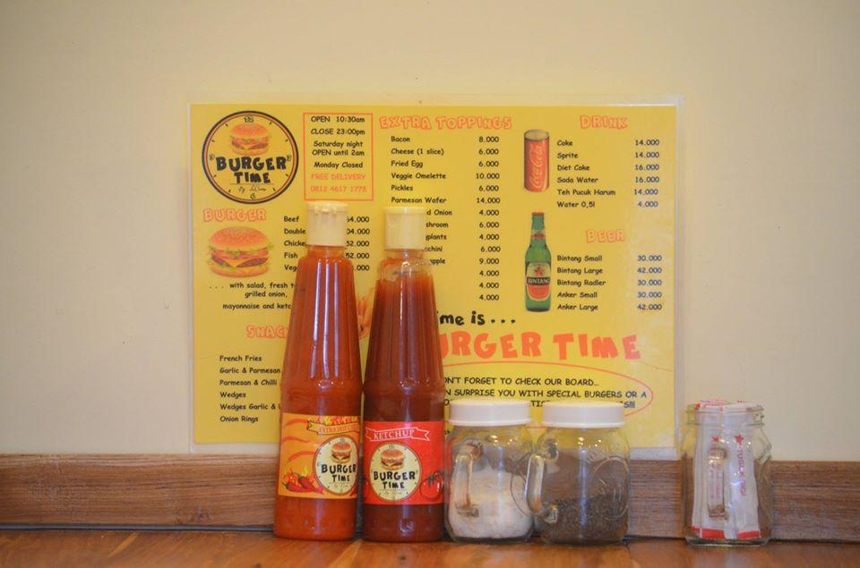 Menu at Burger Time restaurant, Goron Talo
