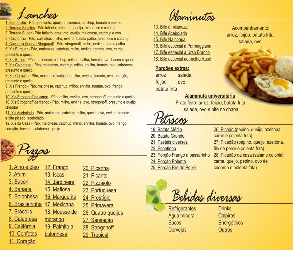 Menu at Portal Restaurante, Santo Cristo