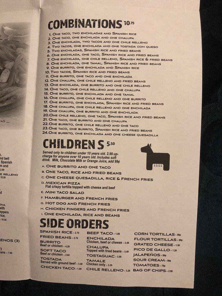 Menu at LA TOLTECA MEXICAN RESTAURANT., Crofton