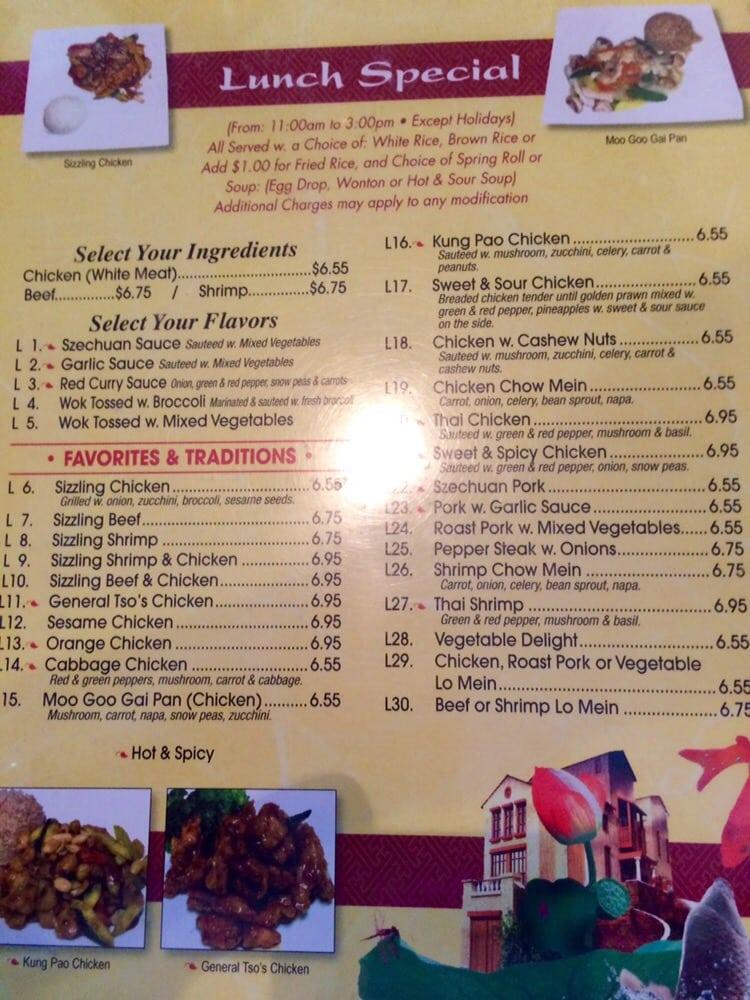 Menu at Koyame Asian Express restaurant, The Villages