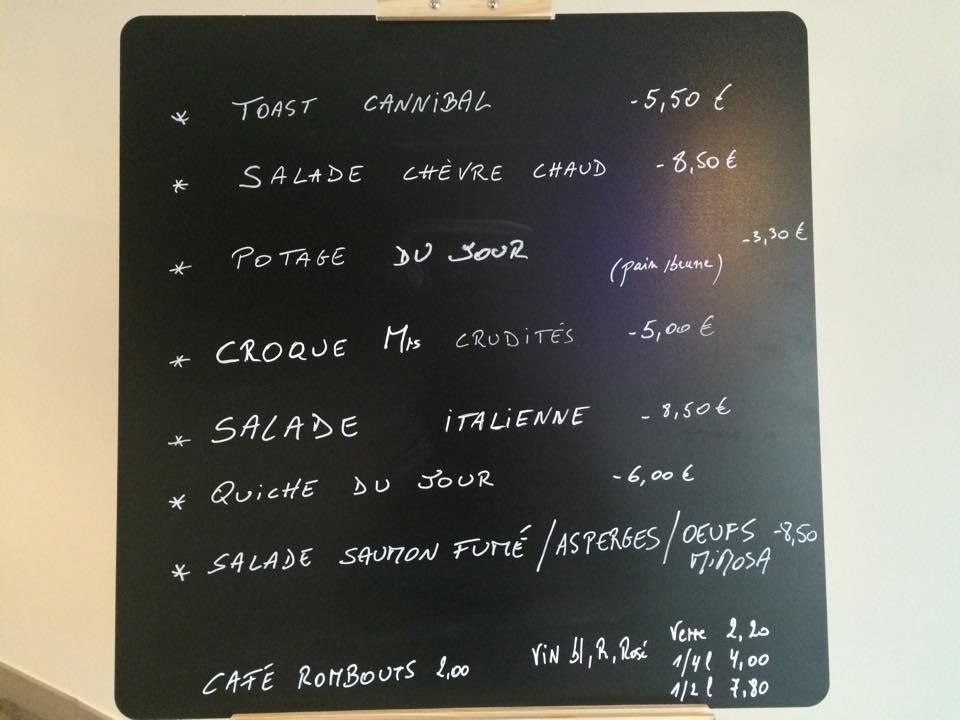 Menu at Le Midi 30, Marche-en-Famenne