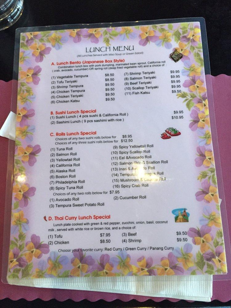Menu at Umi restaurant, Hendersonville, 633 N Main St