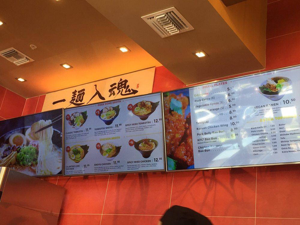 Menu at Poke Ramen Asian Soul Kitchen restaurant, Davie