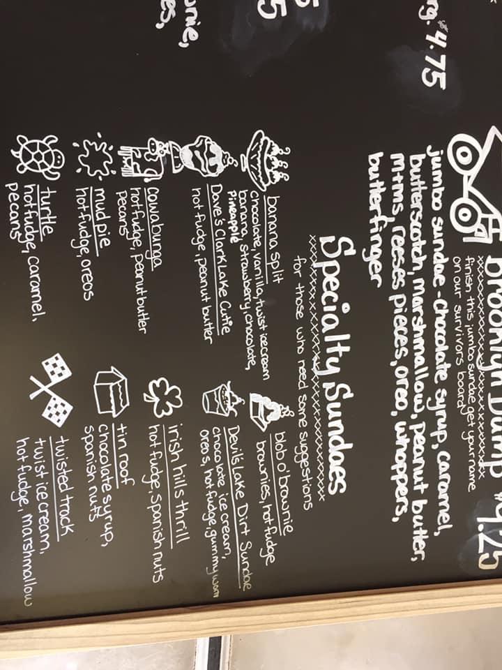 Menu at Swiss Swirl, Brooklyn
