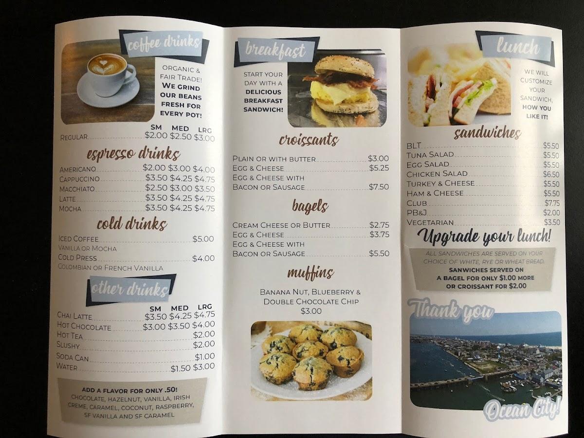 Menu at Talbot St.Cafe, Ocean City