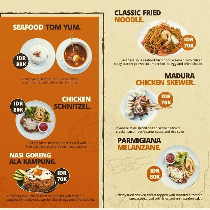 Menu at The wait restaurant, Takmung