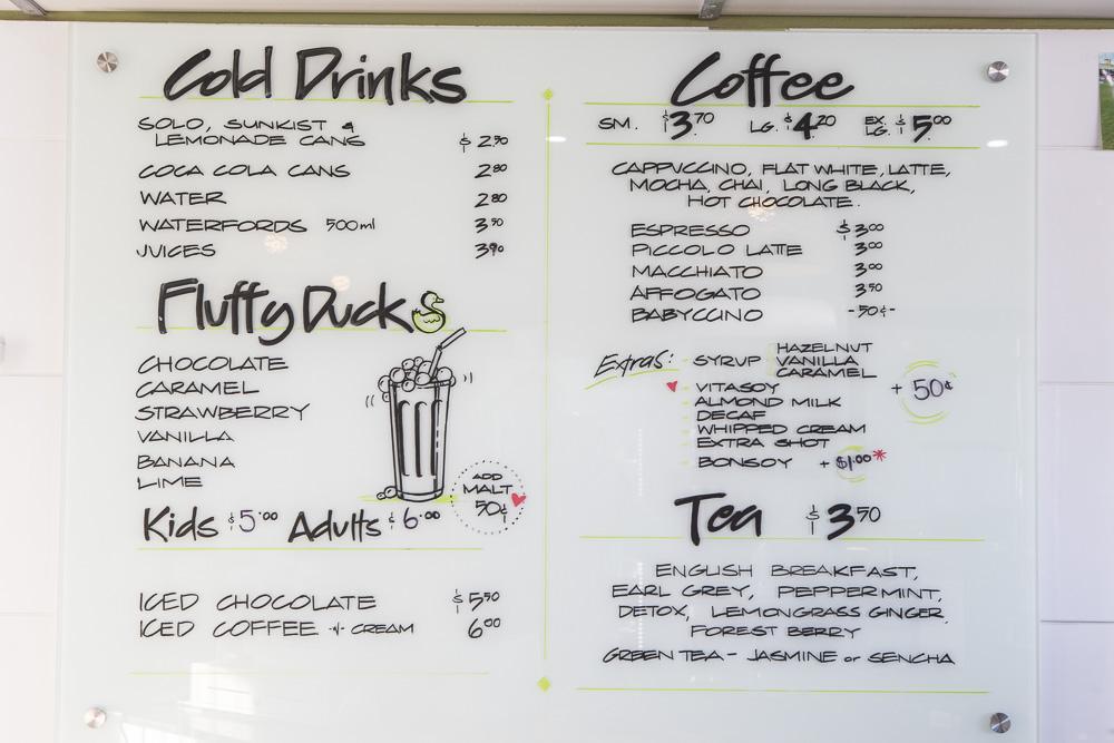 Menu at Bite Me Bakehouse cafe, Mount Colah