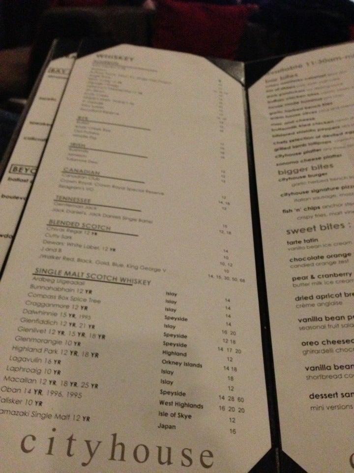 Menu at Cable 55 pub & bar, San Francisco