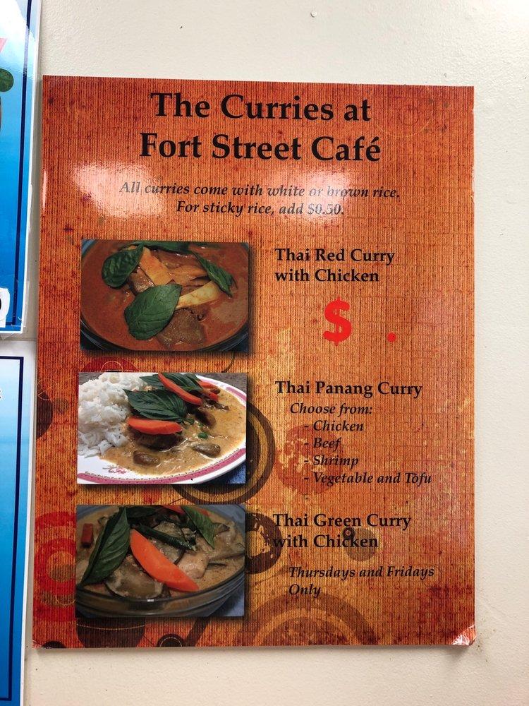Menu at Fort Street Cafe, Honolulu