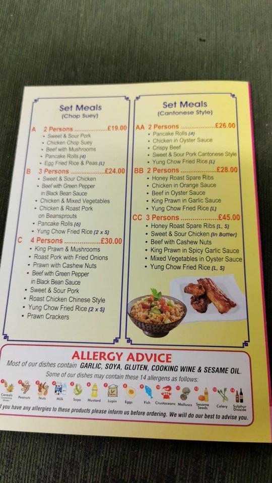 Menu at Opalden restaurant, Aberkenfig