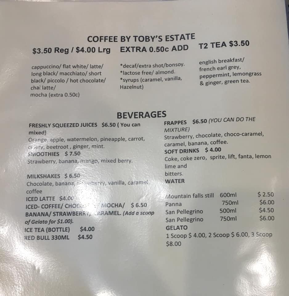 Menu at Bean N Bite Cafe Ingleburn, Ingleburn, shop:T33