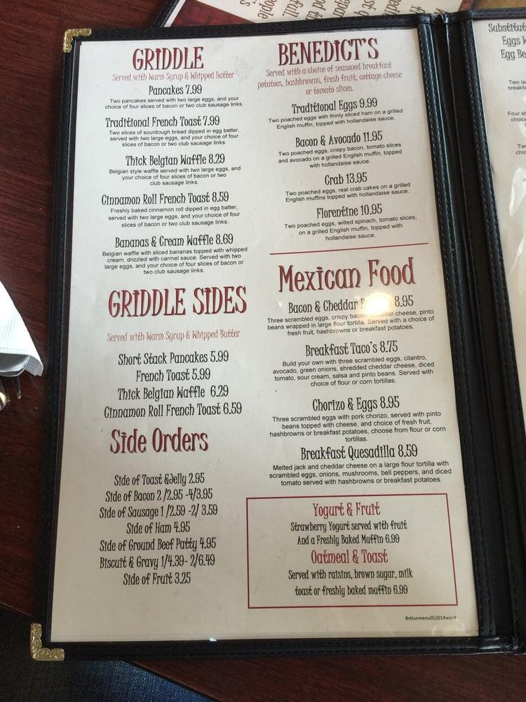 Menu at Highway House Restaurant, Jackson