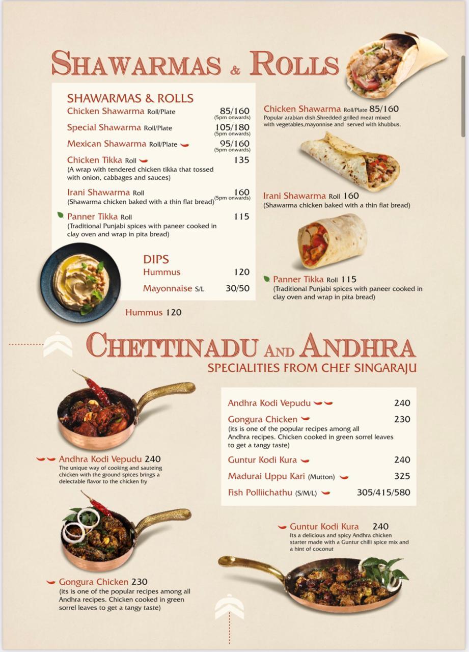 Menu at Copper Kitchen, Puducherry