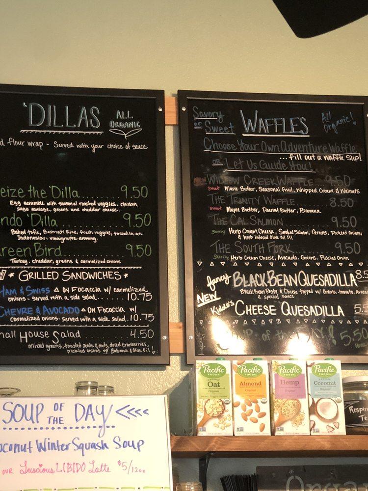 Carta de Osprey Café, Willow Creek