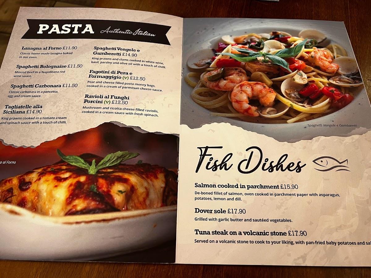 Menu at Paparazzi Steakhouse, Gibraltar