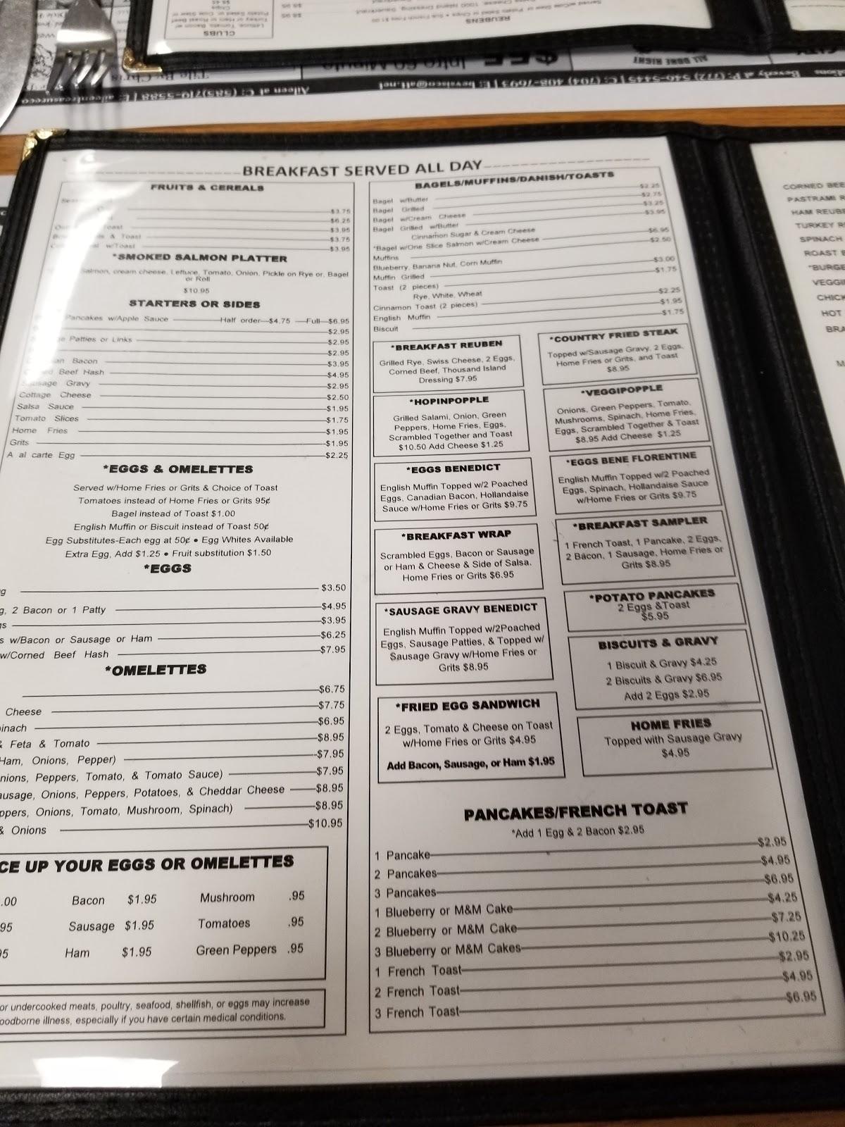 Menu at Reubens Breakfast & Lunch restaurant, Palm City, SW Martin ...