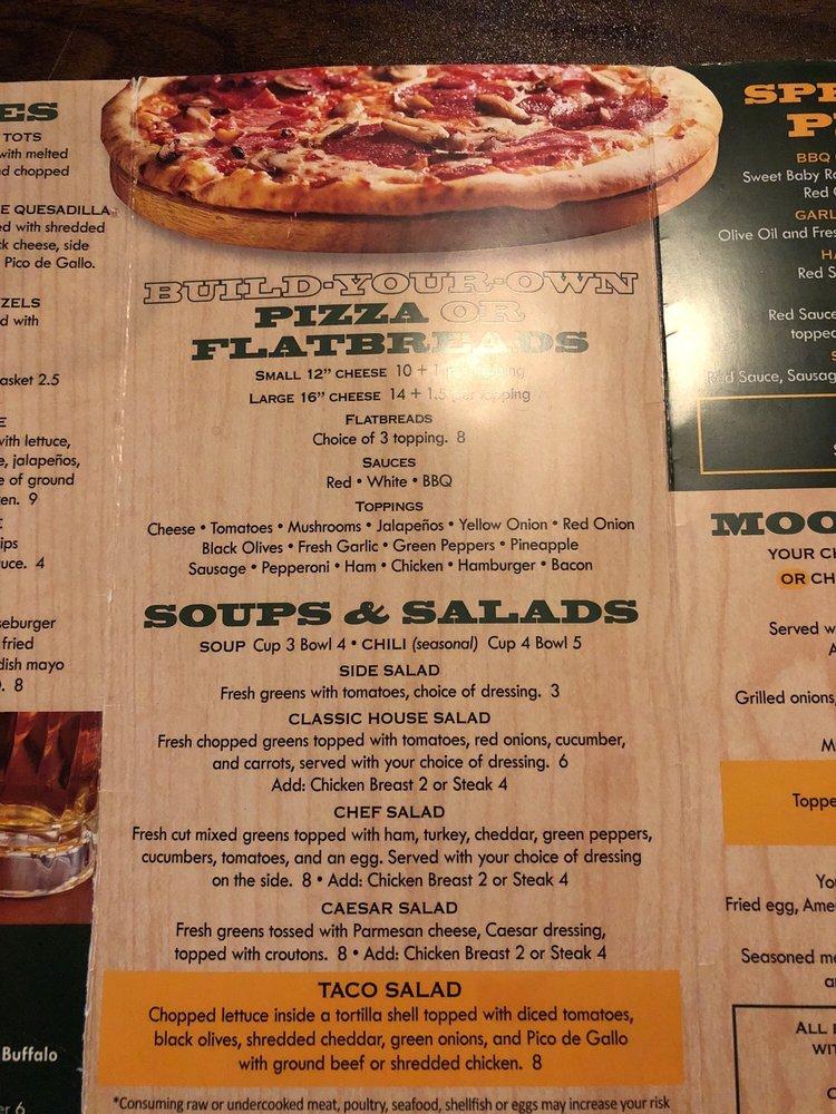 Menu at Angry Brothers Pub, Mount Pleasant