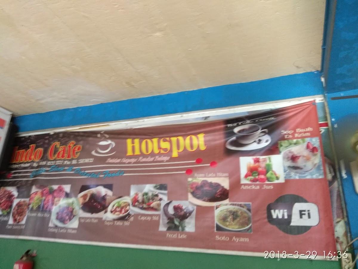 Menu at Indo Cafe Hotspot, Padang